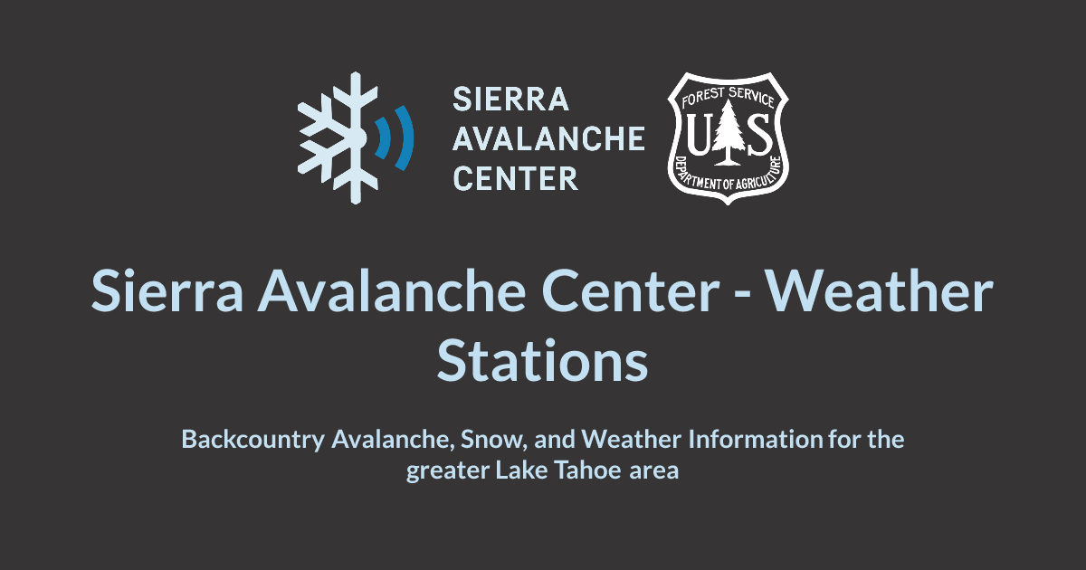 Weather Stations | Sierra Avalanche Center